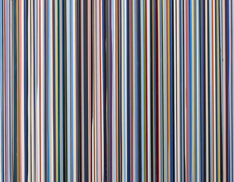 De grootschalige 'plasschilderijen' van Ian Davenport die in regenboogkleurige poelen druppelen 2654_6