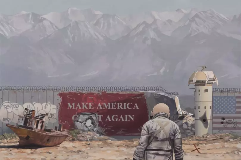 Lukisan budaya pop Scott Listfield saka astronot sing njelajah Bumi ing mangsa ngarep 2771_7