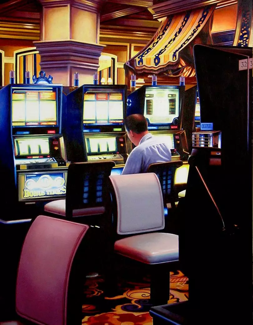 Slot Machines G. Boersma acrylic on masonite 35 1/2