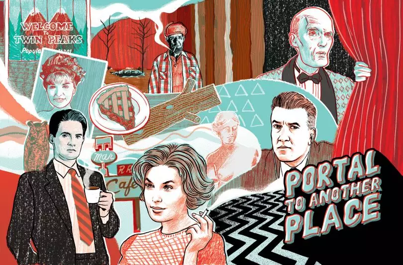 Las ilustraciones de Twin Peaks exploran el extraño y maravilloso universo de David Lynch 2805_1