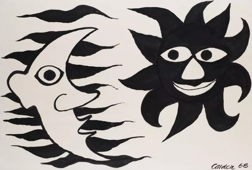 Fringed Sun and Moon, 1968 | មានការអនុញ្ញាតពី Saatchi Gallery © Alexander Calder