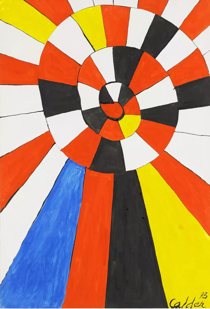 Gamble Yellow Sun, 1973 | Kev lees paub los ntawm Saatchi Gallery © Alexander Calder