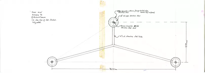 Preparatory drawings, copyright at courtesy of Richard Deacon