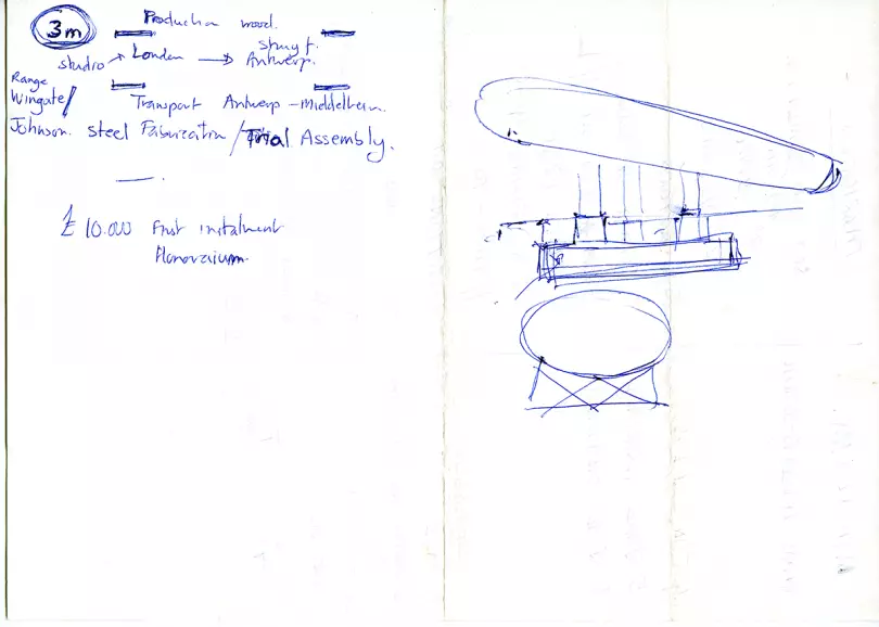 Preparatory drawings, copyright at courtesy of Richard Deacon