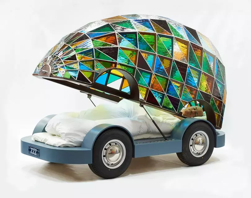 The Kaca patri Driverless Sleeper Car, Dominic Wilcox. Poto: Sylvain Deleu