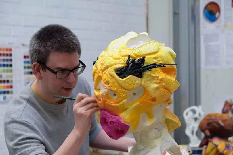 Projekti i Mutacionit Njerëzor: Skulpturat kiborgësh të shtypura 3D të Nick Ervinck të së ardhmes 3028_5
