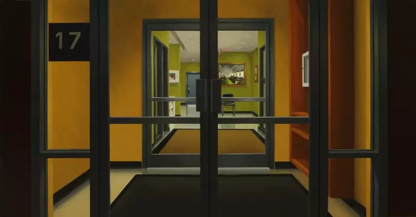 與霍珀共度晚會：夜間在建築物中展出的愛德華·霍珀（Edward Hopper）藝術品的迷人油畫 3039_10