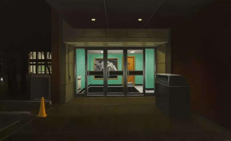 與霍珀共度晚會：夜間在建築物中展出的愛德華·霍珀（Edward Hopper）藝術品的迷人油畫 3039_8