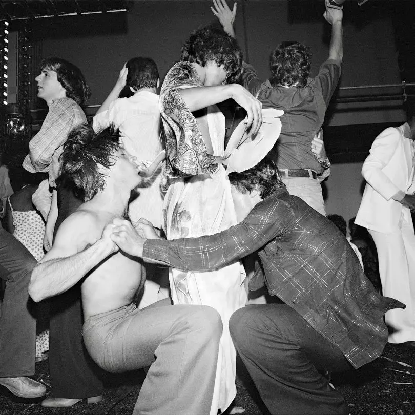 Dance Trio, Studio 54 NY, July 1977 ©Meryl Meisler