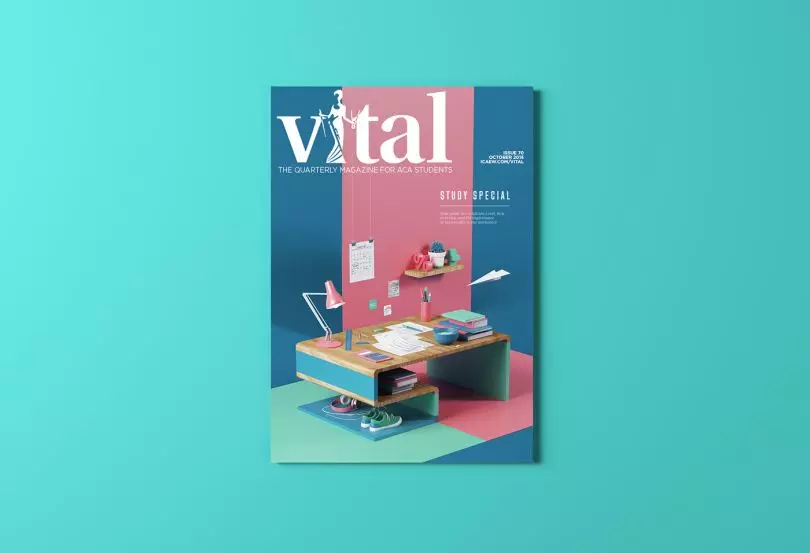 Vital magazine combineert een gedurfd kleurenpalet met leuke illustratie om accountancy opnieuw te definiëren 3178_2