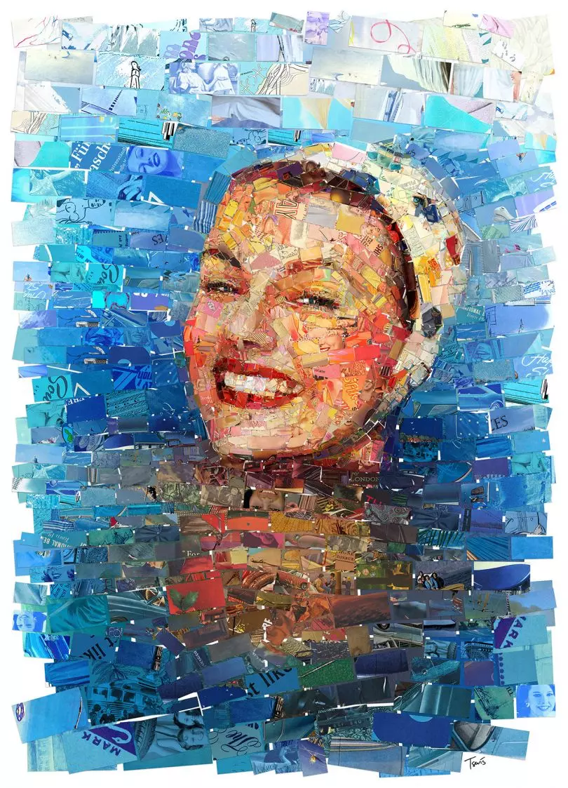 Endless Summer: Nostalgic mosaics made from pieces of vintage magazines 3214_11