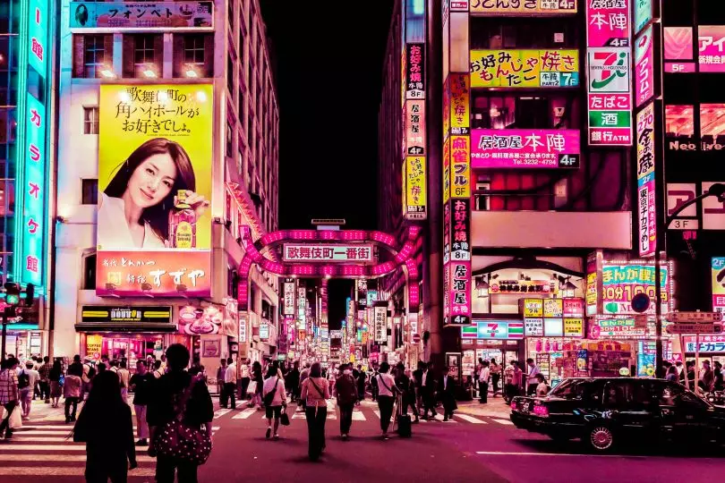 Tokyo's Glow: 사진가 Xavier Portela는 분홍색으로 세계에서 가장 큰 도시를 포화시킵니다. 3222_6
