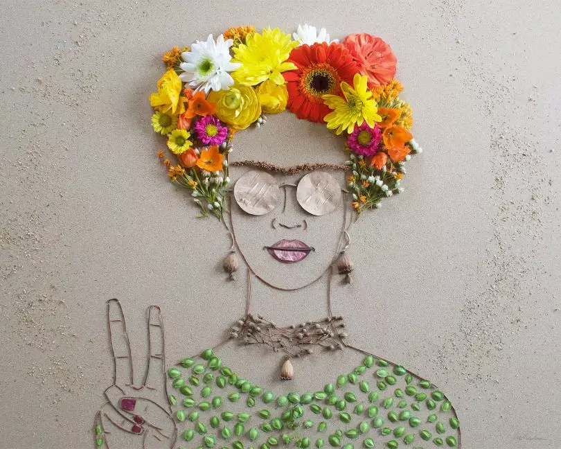 Artista convida a Mãe Natureza para criar obras de arte impressionantes com galhos e flores 3265_5