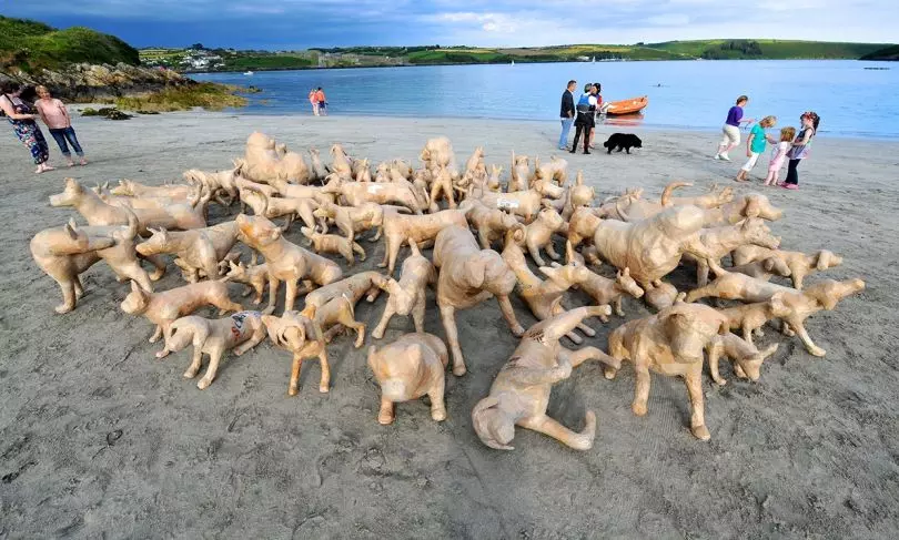 Proyek Anjing: 120 asu papier-mâché sing lucu diluncurake ing County Cork 3278_1