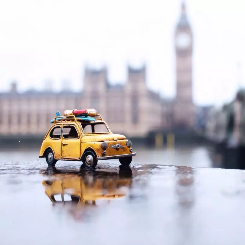 Travelling Cars: el fotógrafo se embarca en emocionantes miniaventuras con pequeños autos de juguete 3304_5