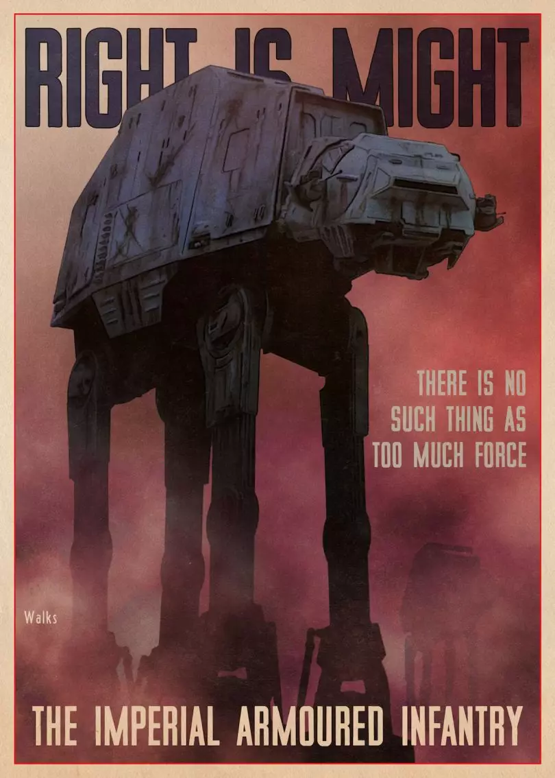 Benotzt The Force: Classic Star Wars Ikonographie transforméiert an alternativ Posterkonscht 3351_8