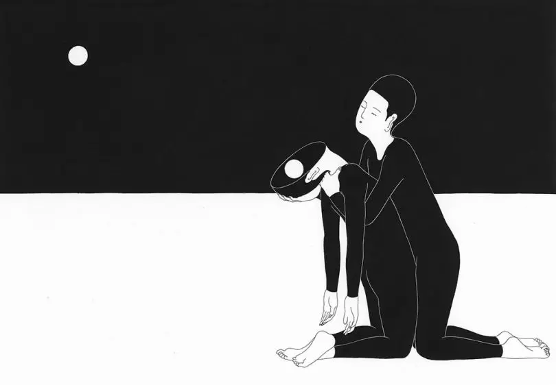Moonassi: Melancholy illustrations react to the musings of everyday life  3366_5