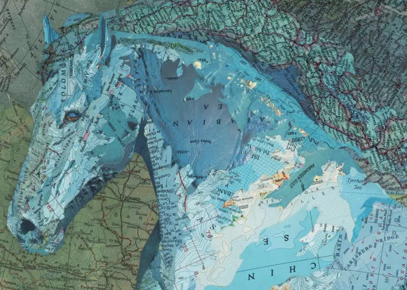 Map Works: l'artista utilitza mapes reciclats per crear escenes oceàniques sorprenents 3399_7