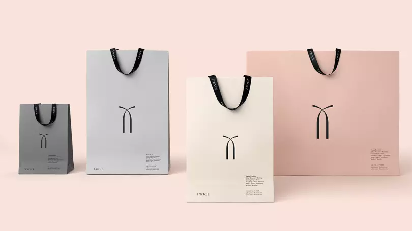 Socio Design's elegant brand identity for Twice, a leading fashion label in China  3455_9