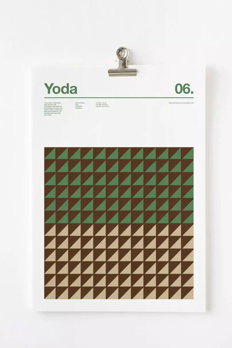 Nutikad minimalistlikud plakatid Star Warsi tegelaskujudest vaid kolmes värvitoonis 3553_11