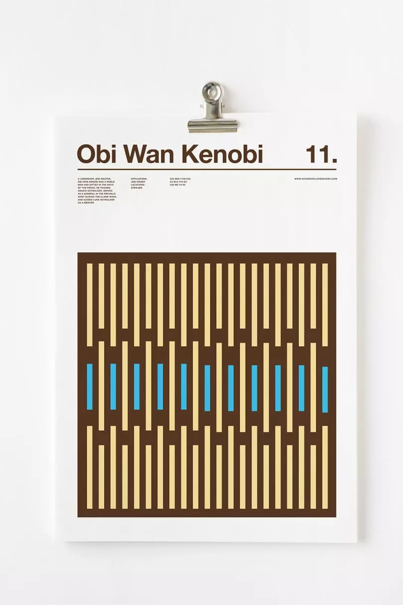 Posterên minimalîst ên jîr ên karakterên Star Wars tenê bi sê rengan 3553_13