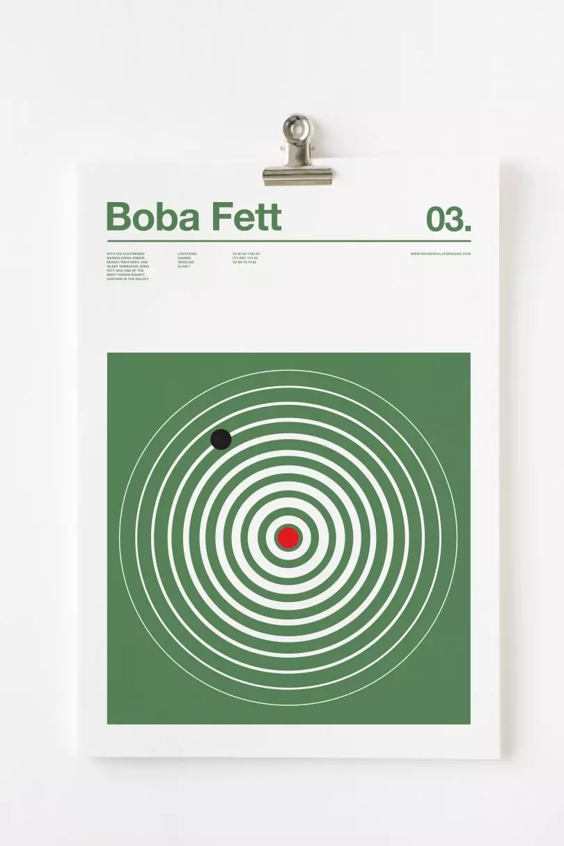 Affiches minimalistes astucieuses de personnages de Star Wars en seulement trois couleurs 3553_2