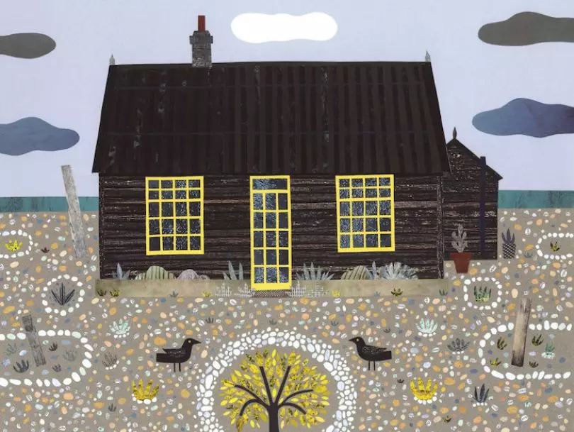 Kollázs illusztrációk, amelyek brit írók otthonait ábrázolják 3688_4
