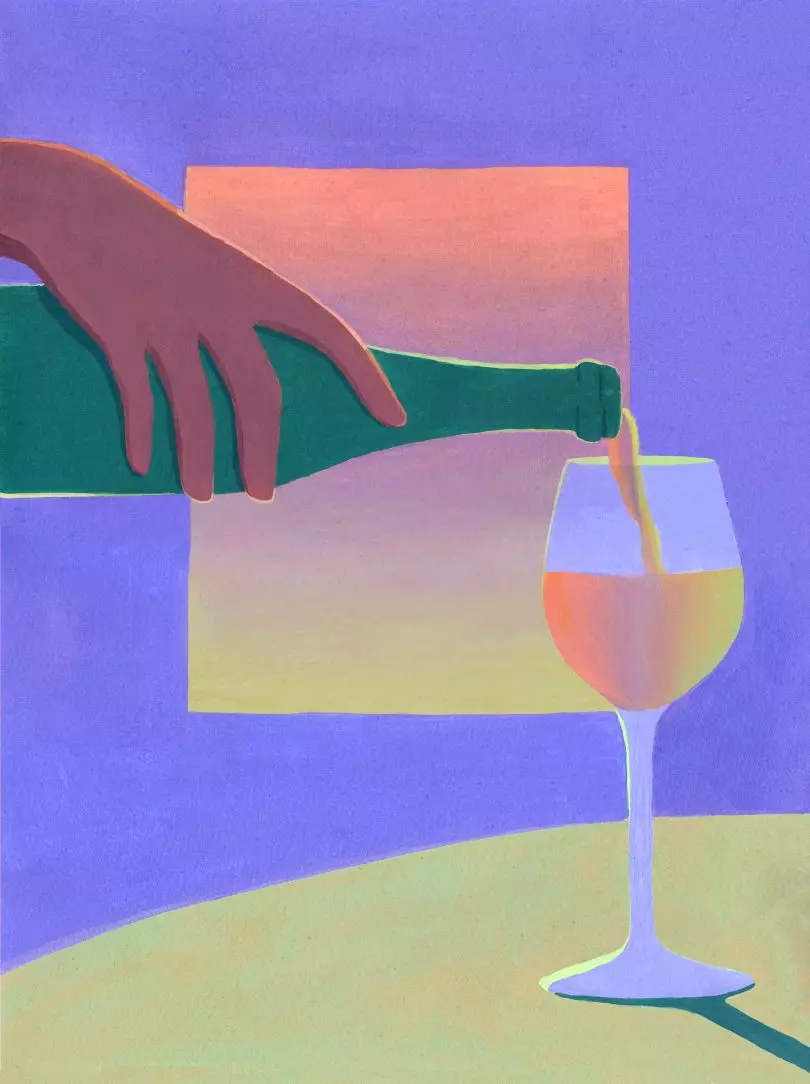 Glass of White, 2021 © Holly Stapleton