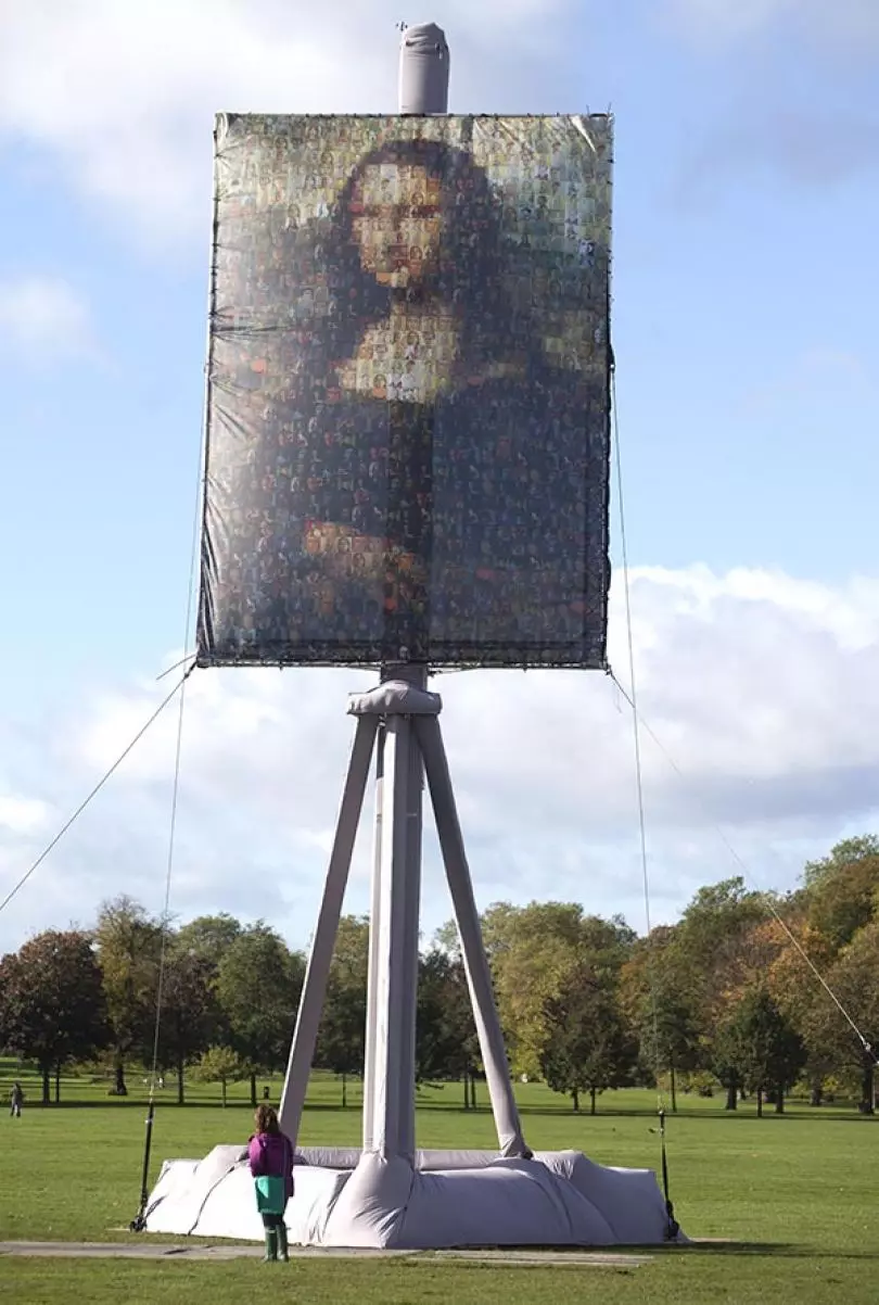 Il più grande cavalletto artistico mai esposto con una gigantesca Gioconda a Londra 3839_10