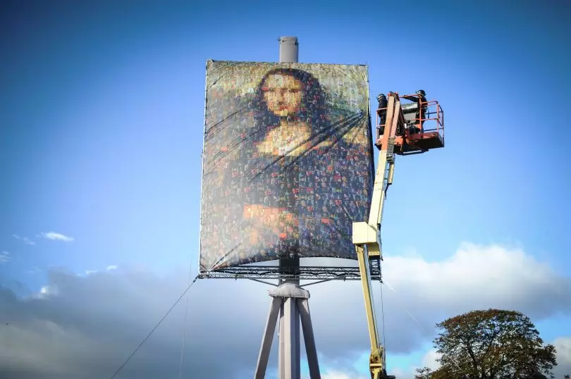 Il più grande cavalletto artistico mai esposto con una gigantesca Gioconda a Londra 3839_3