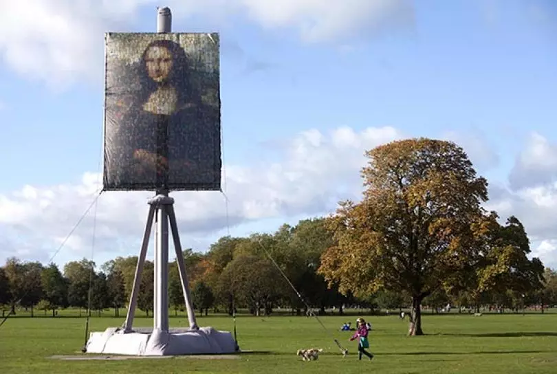 Il più grande cavalletto artistico mai esposto con una gigantesca Gioconda a Londra 3839_9