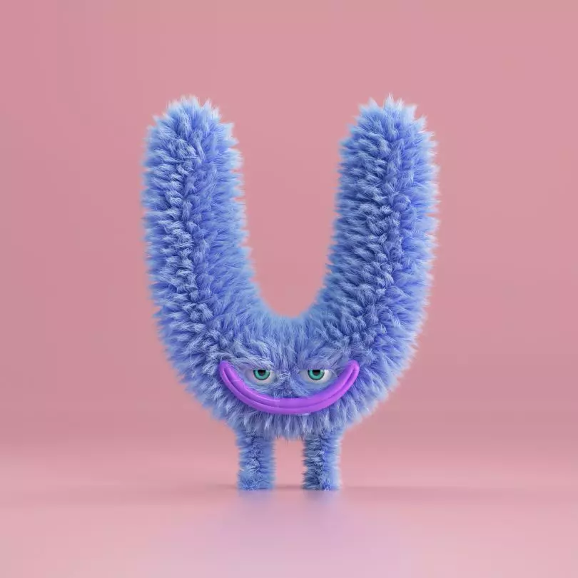 José Arias's cute and cheerful alphabet monsters created for 36 Days of Type 4143_18