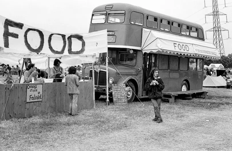 Glastonbury 1979 fotograaf tegoed Dave Walkling