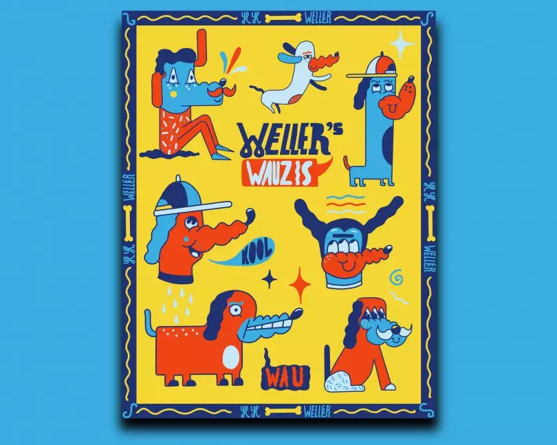 Bad jokes and nice colours: Yeye Weller combines humour with bold illustration 4235_3