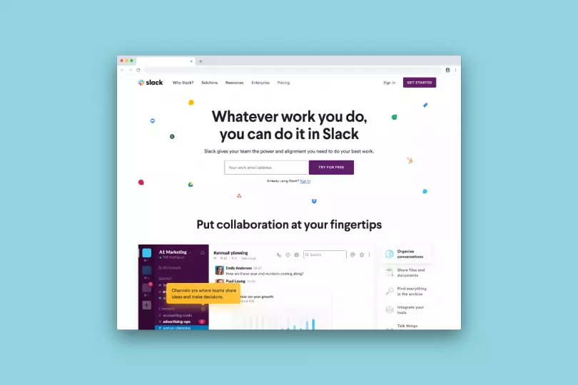 Slackは連絡を取り合うための場所です