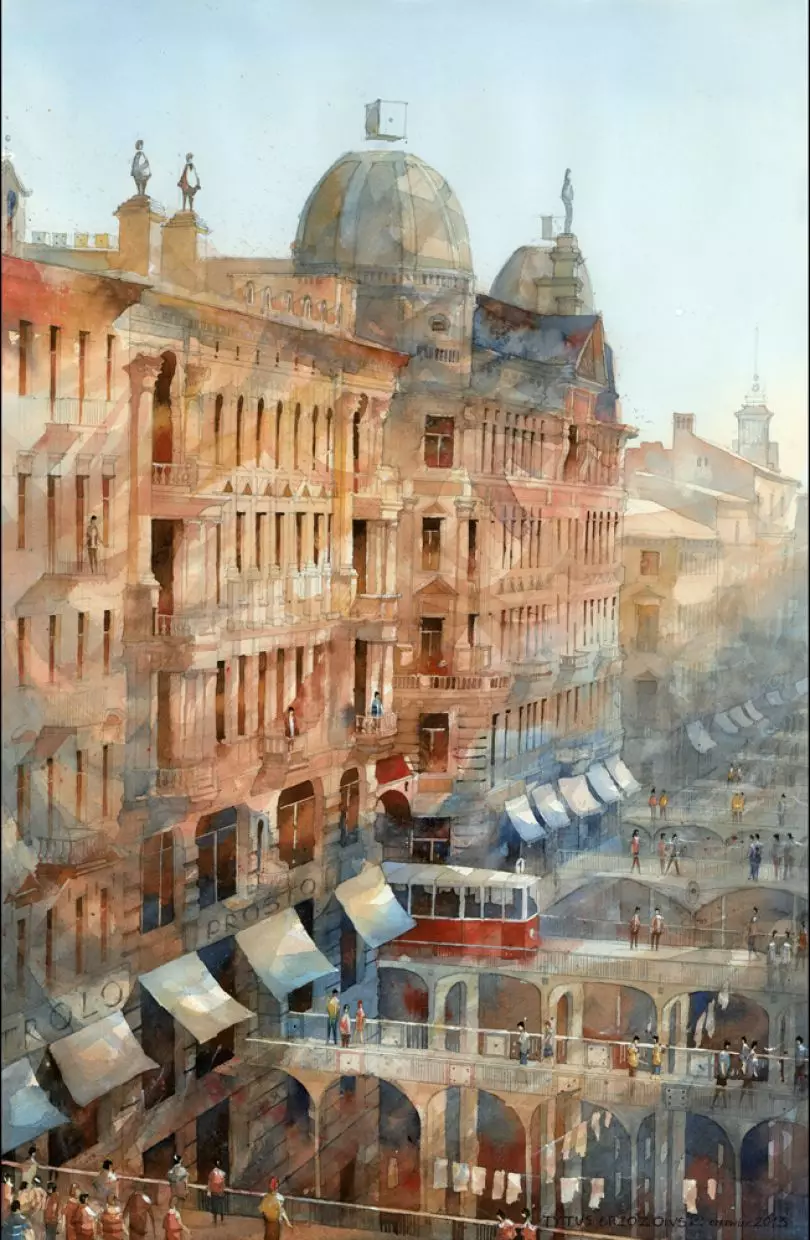 City of Dreams: Paintings combine Warsaw's traditional architectural style with surrealism  4266_6