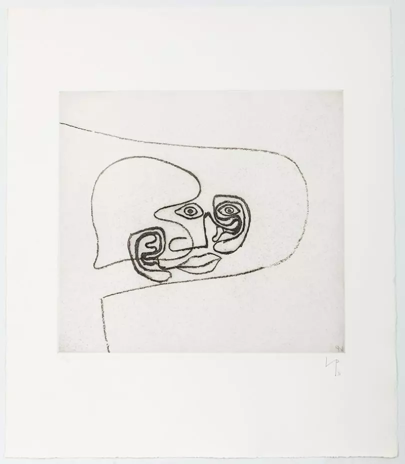 Victor Pasmore Xətti Motif 8, 1965-76 kağız üzərində oyma və aquatint Marlborough İncəsənətinin izni ilə