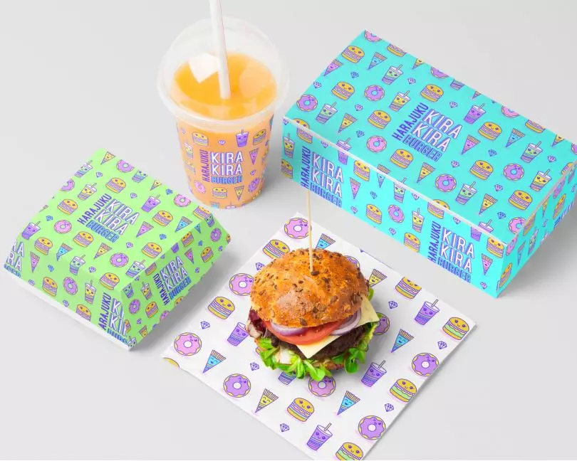 A Harajuku Kira Kira Burger márkaépítése