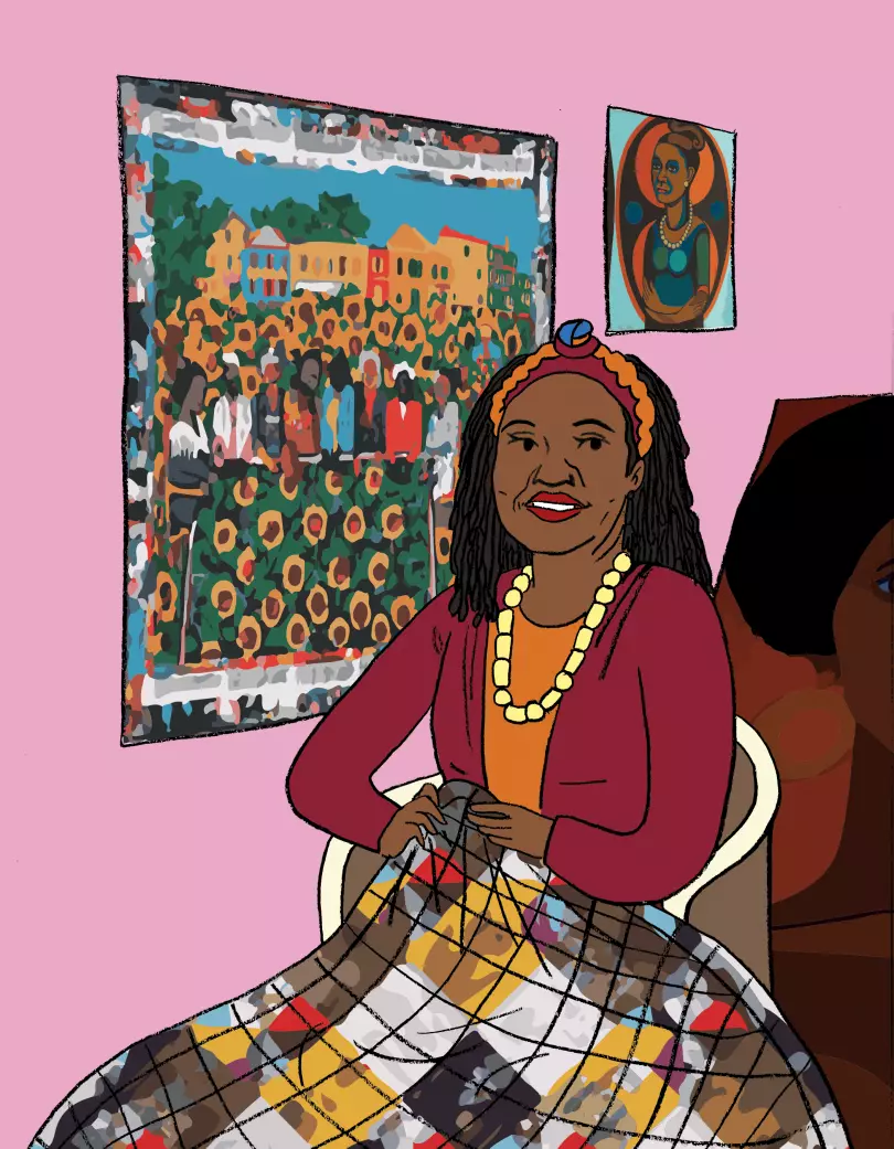 Faith Ringgold ពីសៀវភៅ A Black Woman did That