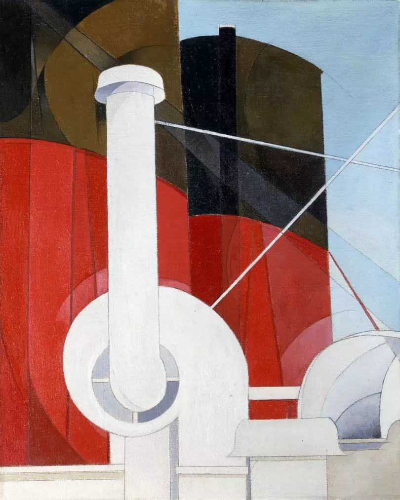 Paquebot Paris Charles Demuth 美国 1921 -22。 Ferdinand Howald 的礼物 © 俄亥俄州哥伦布艺术博物馆