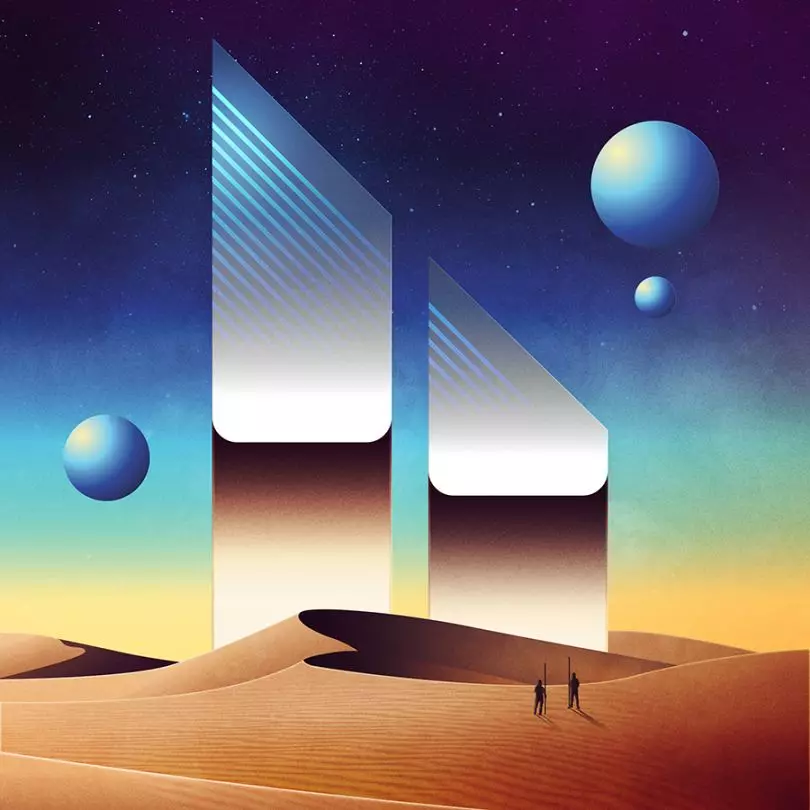 NeoWave: Abstract landscapes and giant monuments inspired by science fiction 4445_6