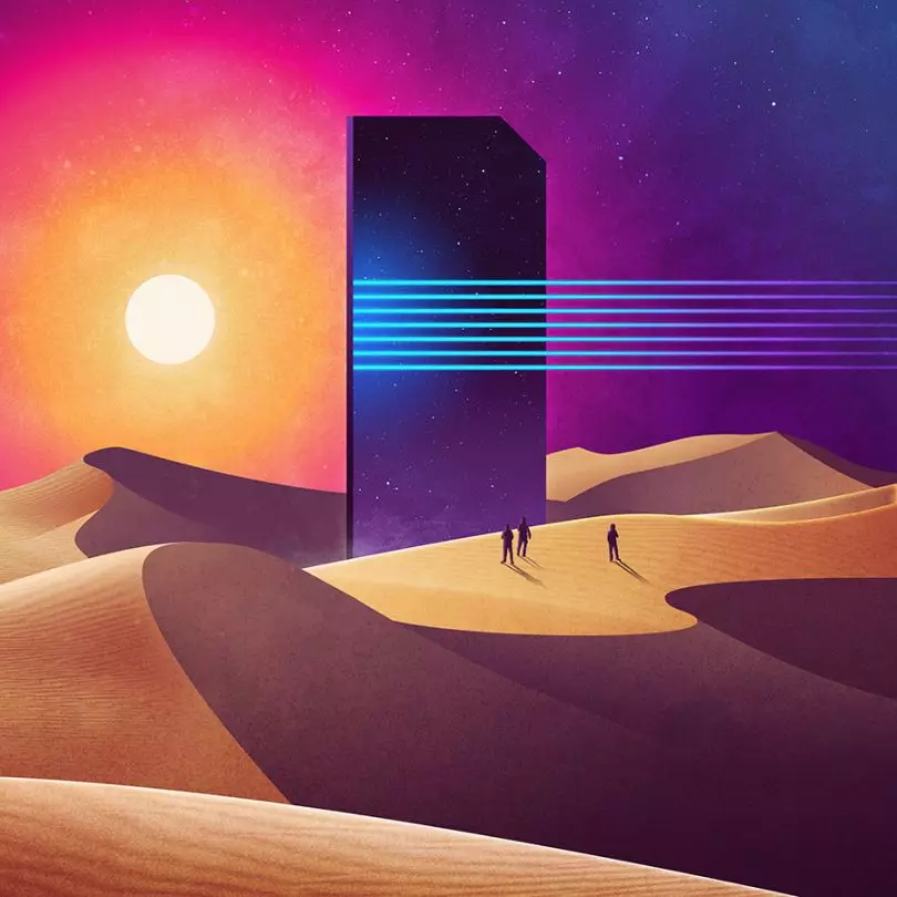 NeoWave: Abstract landscapes and giant monuments inspired by science fiction 4445_7