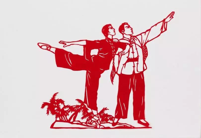 Wala mailhi nga Set sa pito ka mga papercuts nga naghulagway sa mga bayani gikan sa Red Detachment of Women 1970s Cut Paper © Ashmolean Museum, University of Oxford