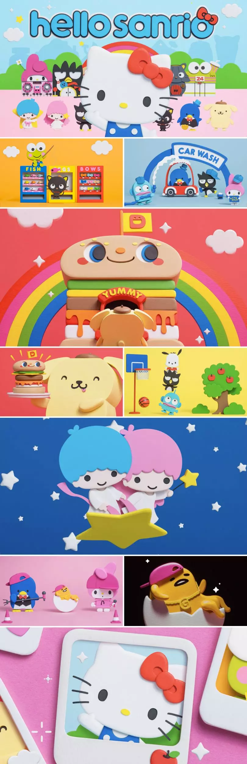 Bonita animación stop motion de madera con Hello Kitty y sus amigos. 4544_7