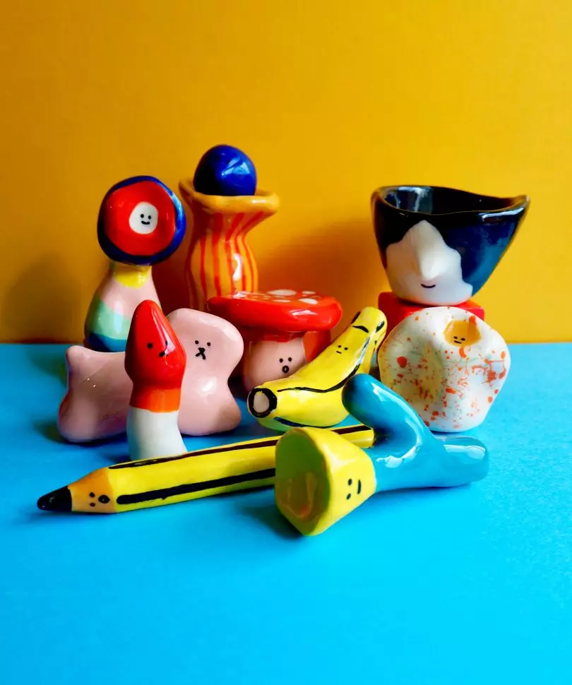 Керамічныя цацанкі для персанальнай майстэрні татэмаў, 2020 © Скоці Гілеспі