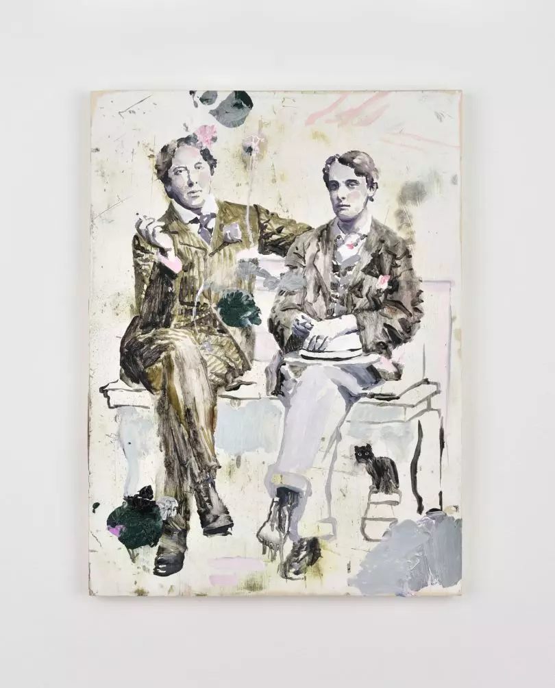 Ida TURSIC & Wilfried MILLE ، Oscar Wilde & Lord Alfred Douglas ، 2016 زيت على خشب 15 3/4 × 11 3/4 بوصة 40 × 30 سم