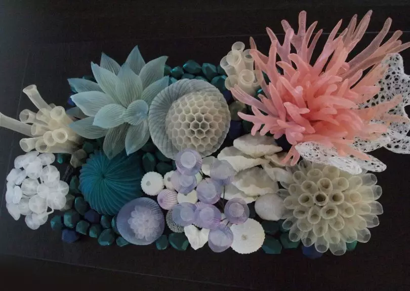 Novas pezas vestibles inspiradas en criaturas mariñas e arrecifes de coral de Mariko Kusumoto 470_10