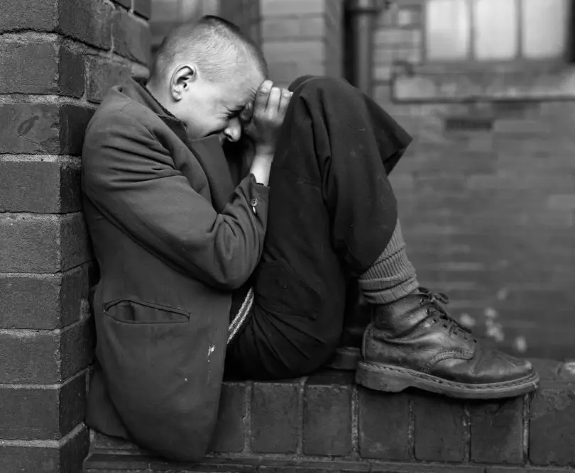 Youth on Wall, Jarrow, Tyneside, 1976 © Chris Killip