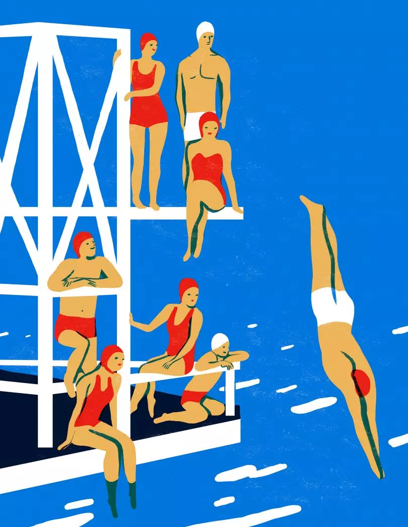 Illustrator Virginie Morgand dives deep into her love of pools with La Piscine series 4843_2