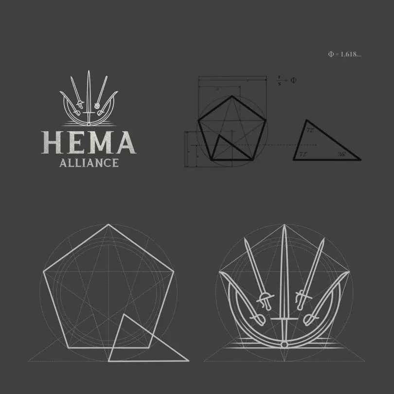អត្តសញ្ញាណសាជីវកម្ម Hema Alliance ដោយ Pedro Panetto ។ អ្នកឈ្នះក្នុងប្រភេទរចនាក្រាហ្វិក និងទំនាក់ទំនងតាមរូបភាព ឆ្នាំ 2019-2020។